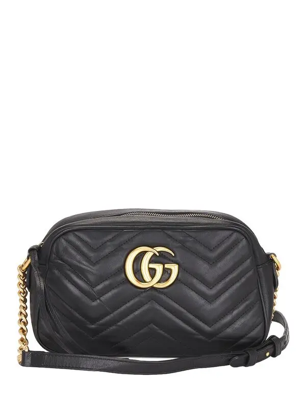 Gucci Gg Marmont Shoulder Bag - Black