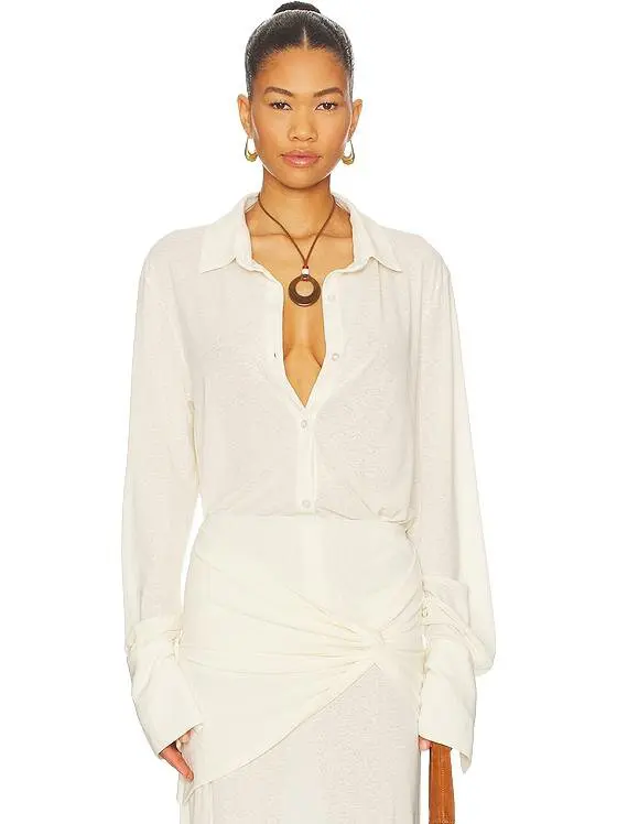 SNDYS. Kalea Shirt - Ivory