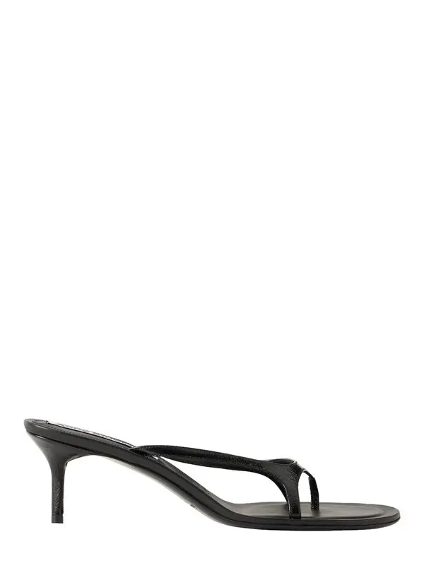 Acne Studios Patent-leather Sandals - Black