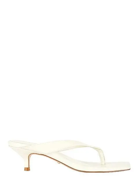 Raye Perla Kitten Heel Thong Sandals - Ivory