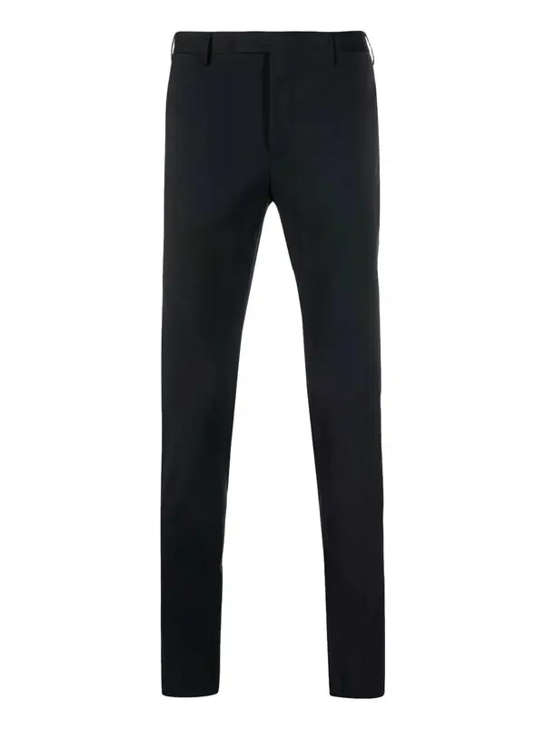 PT TORINO Mid-rise Slim-fit Trousers - Blue
