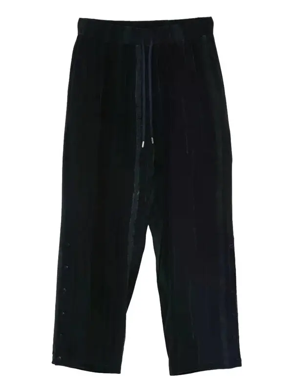 COSTUMEIN Striped Trousers With Button Detail - Blue