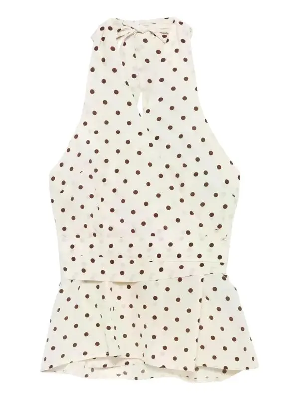 P.a.r.o.s.h Polka Dot Top - Neutrals