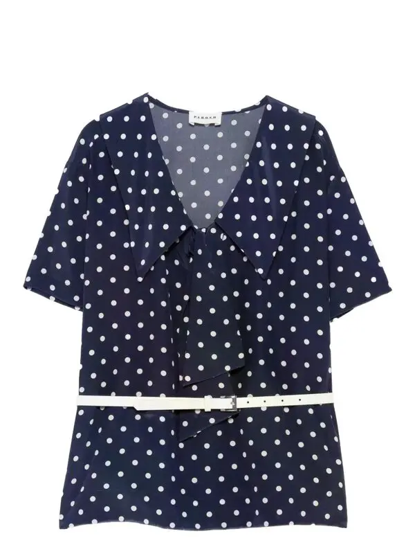 P.a.r.o.s.h Polka-dot Blouse - Blue