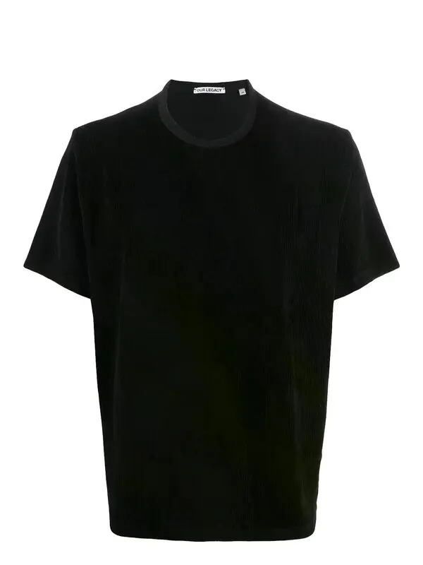 Our Legacy Round Neck Corduroy T-shirt - Black