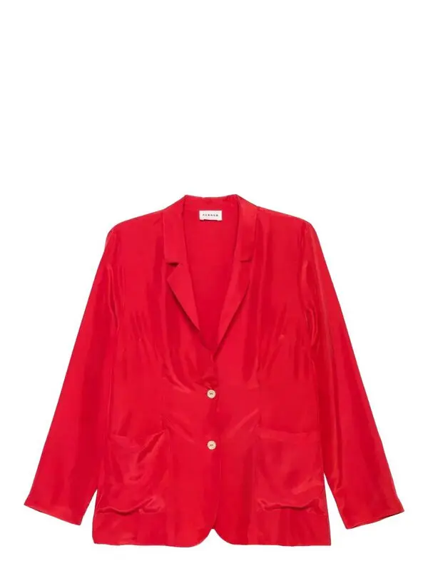 P.a.r.o.s.h Saxon Button Patch-pocket Blazer - Red