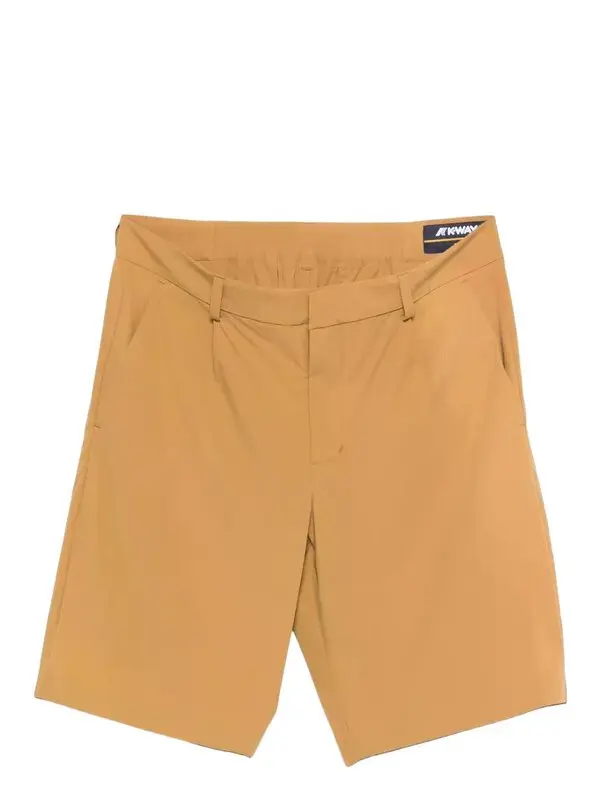K-WAY Ilton Front-pleat Bermuda Shorts - Neutrals