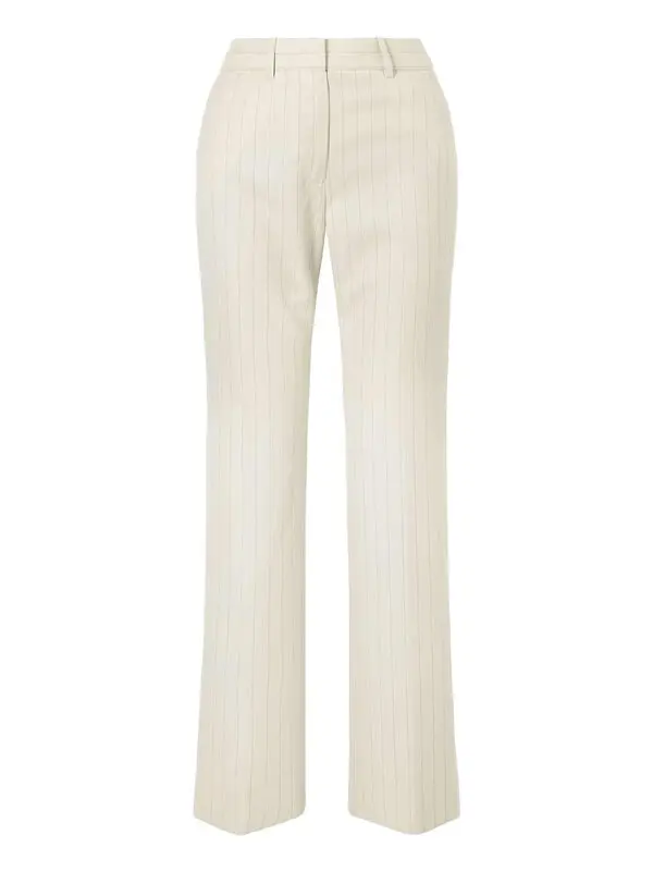 Acne Studios Pinstriped Wool Straight-leg Pants - Gray