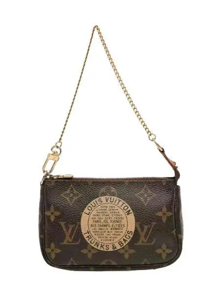 LOUIS VUITTON Monogram Trunks And Bags Mini Pochette Accessoires - Brown