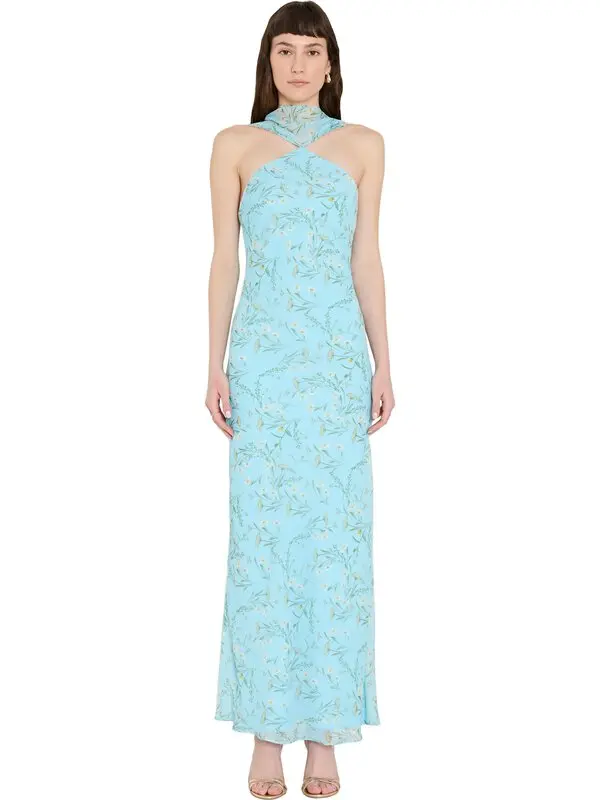 Amanda Uprichard Ashton Maxi Dress - Pacific