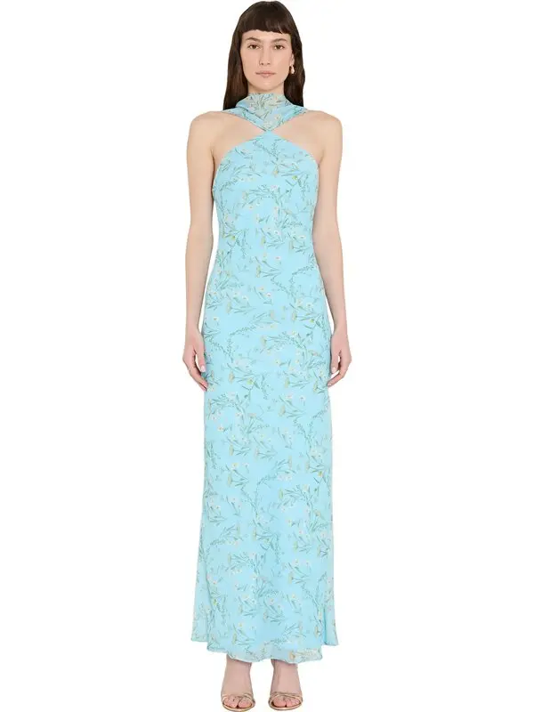 Amanda Uprichard Ashton Maxi Dress - Pacific