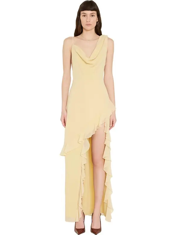 Amanda Uprichard Ella Rose Maxi Dress - Cornsilk