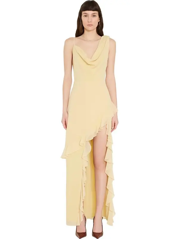 Amanda Uprichard Ella Rose Maxi Dress - Cornsilk