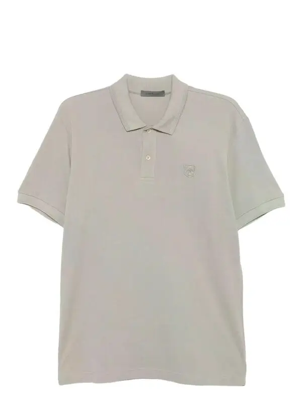 Corneliani Logo-patch Polo Shirt - Grey