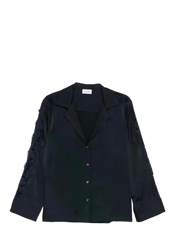 P.a.r.o.s.h Lace Detail Shirt - Blue
