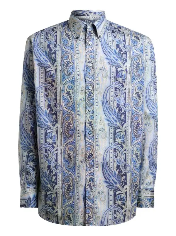 Etro Paisley Printed Shirt - Blue
