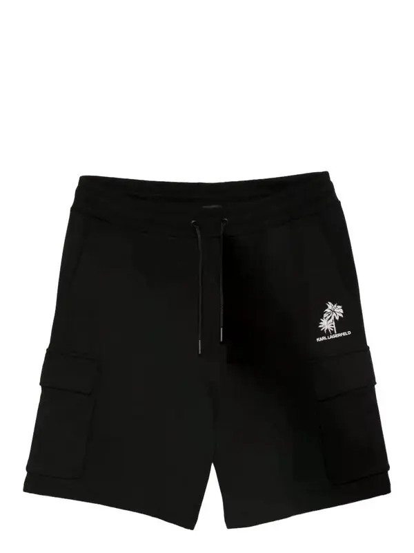 Karl Lagerfeld Cargo-pocket Shorts - Black