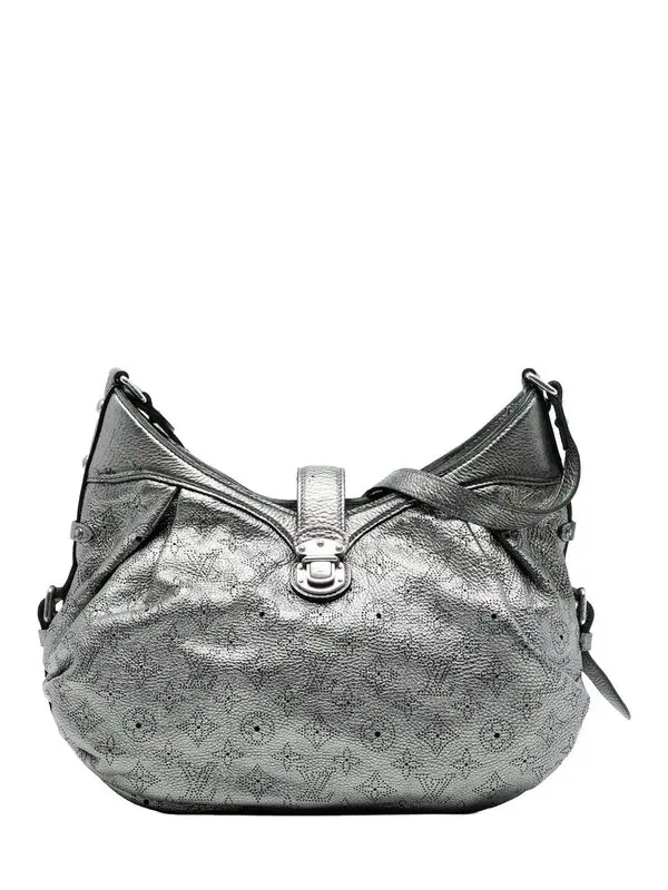 LOUIS VUITTON 2008 Monogram Mahina Xs Crossbody Bag - Silver