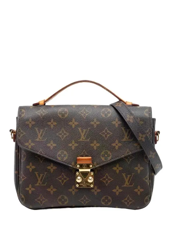 LOUIS VUITTON 2016 Monogram Pochette Metis Satchel - Brown
