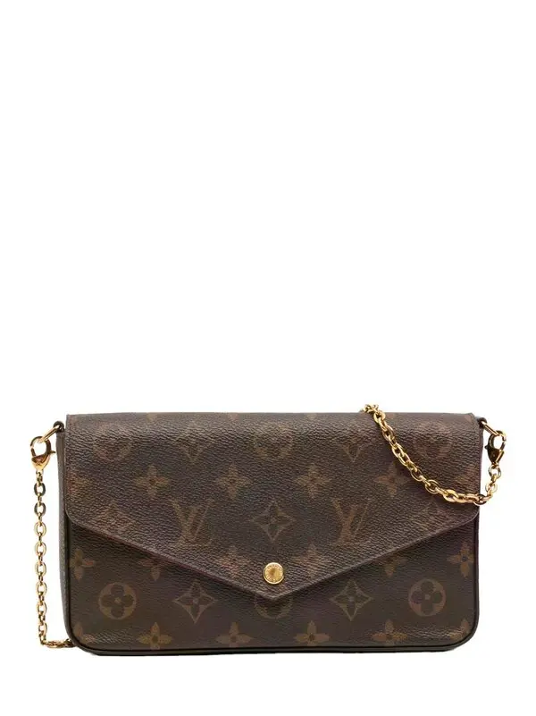 LOUIS VUITTON 2020 Monogram Pochette Felicie - Brown