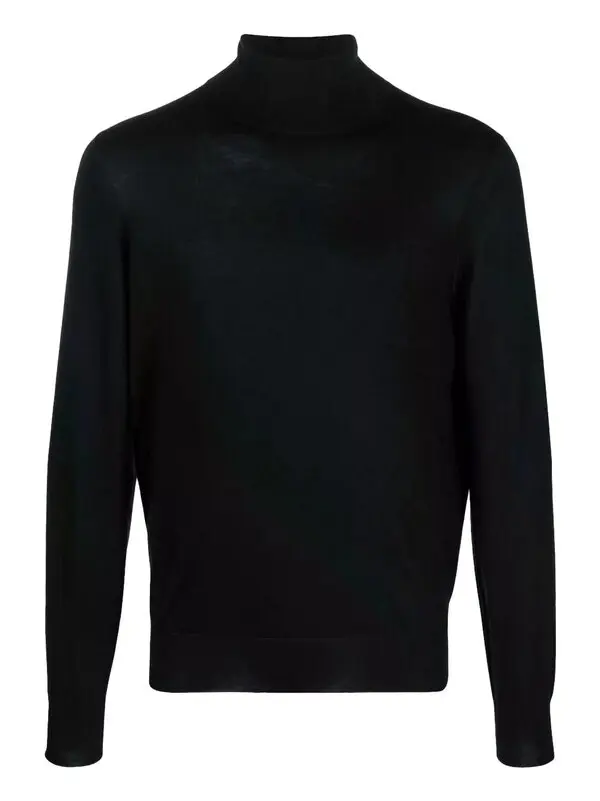 Brunello Cucinelli Roll Neck Sweater - Black