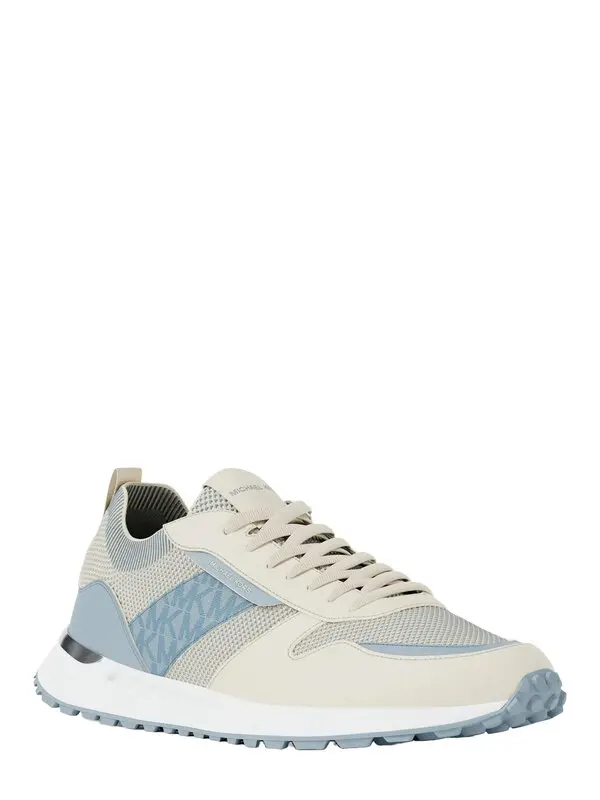 Michael Kors Jesse Mixed-media Trainer - Blue