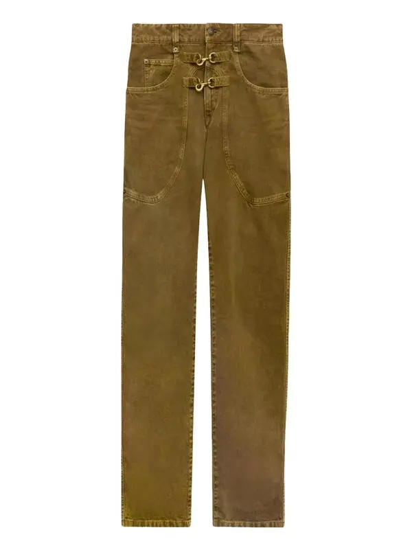 Isabel Marant Étoile Brinley Buckle Jeans - Brown