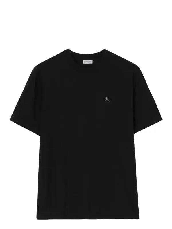Burberry Metal Ekd Cotton T-shirt - Black