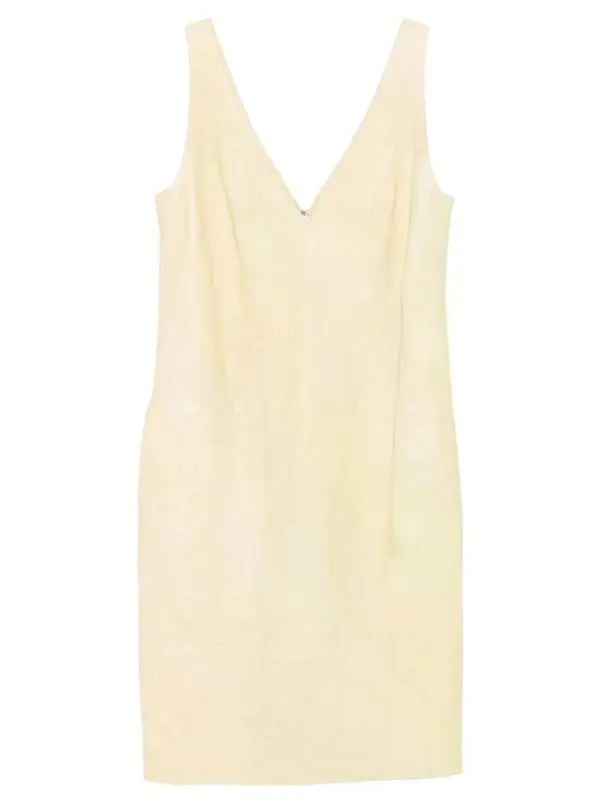 TOTEME Crinkled V-neck Dress - Neutrals