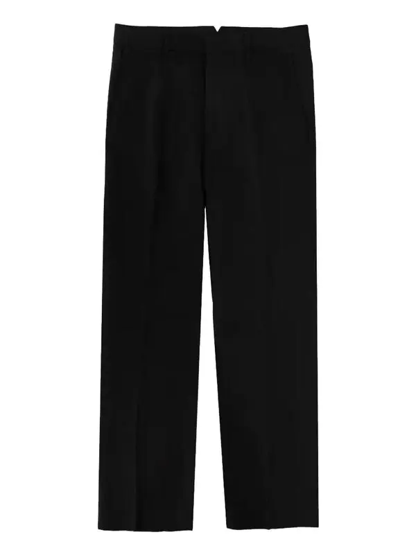 AMI Paris Straight Trousers - Black