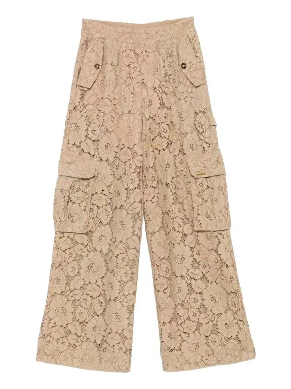 TWINSET Floral Lace Pants - Neutrals