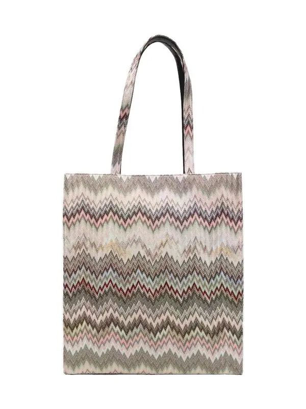 Missoni Zigzag Pattern Shoulder Bag - Brown