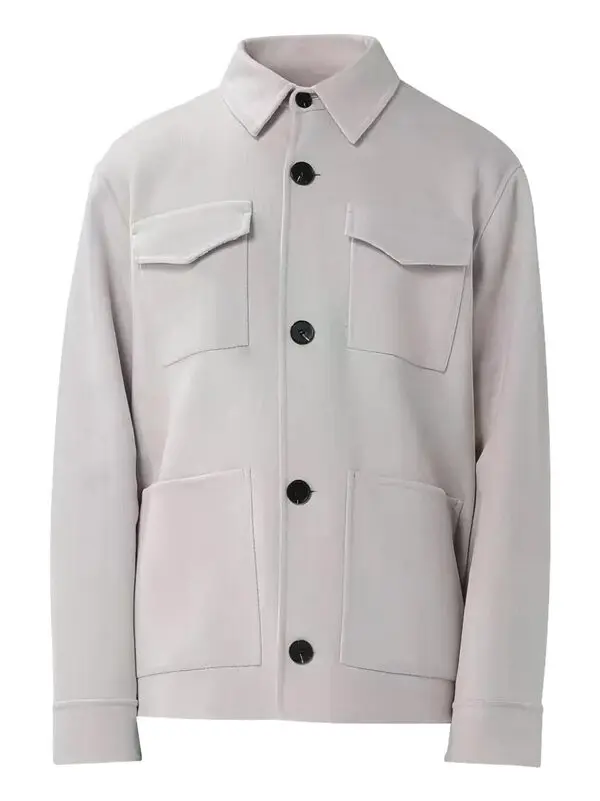 PALTO' Vanni Flap-pocket Jacket - Grey