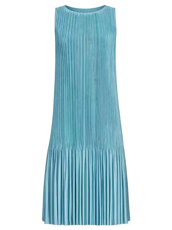 JOSEPH Pleated Sleeveless Dress - Blue