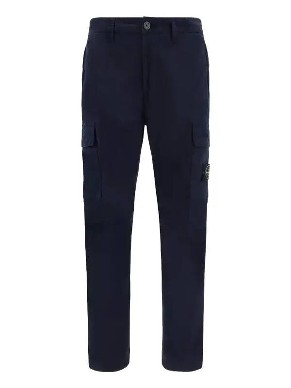 Stone Island Cargo-pocket Trousers - Blue