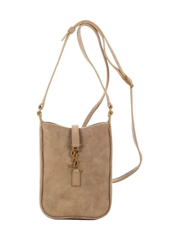 Saint Laurent Mini Le 5 A 7 Crossbody Bag - Neutrals