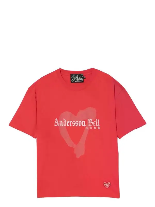 Andersson Bell Logo-print T-shirt - Red
