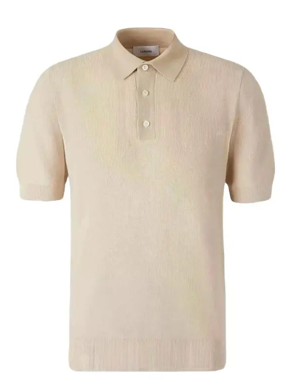 LARDINI Cotton Polo Shirt - Neutrals