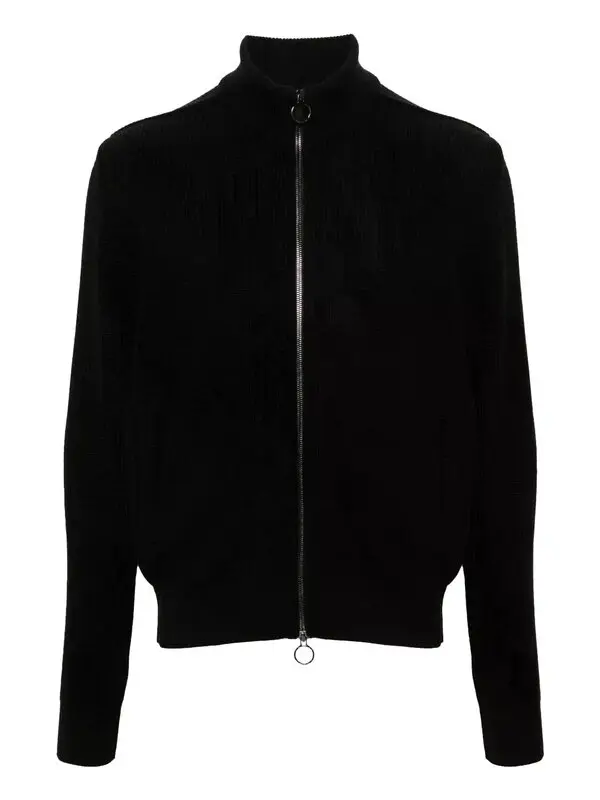 Paul & Shark Ribbed-knit Cardigan - Black