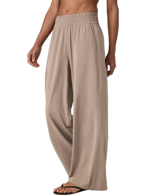 Vuori Villa Wideleg Pant Long - Sorrel Brown