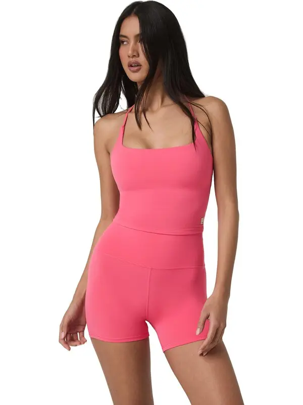 Vuori Allthefeels™ Strappy Back Tank Top - Sunset Pink