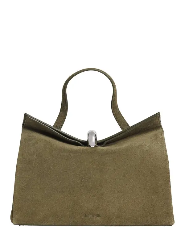Jacquemus Suede Le Valérie Top-handle Bag - Green