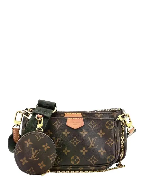 LOUIS VUITTON Multi Pochette Accessoires Monogram Canvas Crossbody Bag - Brown