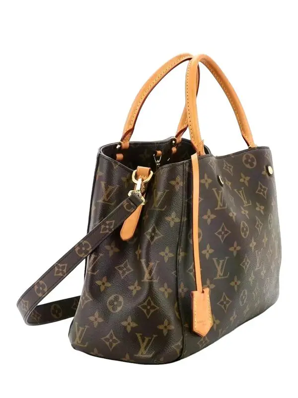 LOUIS VUITTON Montaigne Handbag Monogram Canvas Mm Tote - Brown