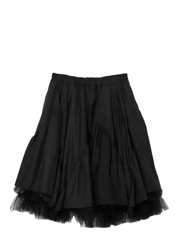 Noir Kei Ninomiya Ruffled Skirt - Black