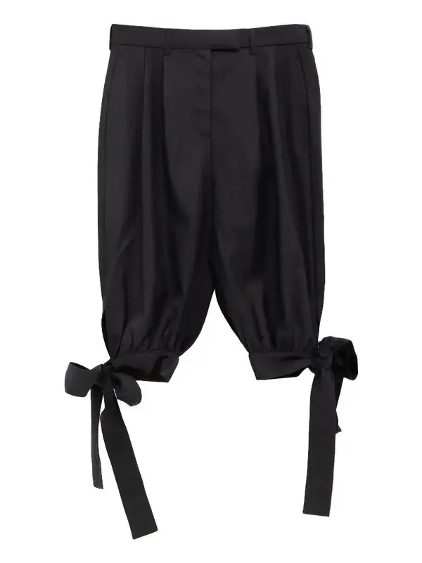 Vaquera Tie-hem Shorts - Black