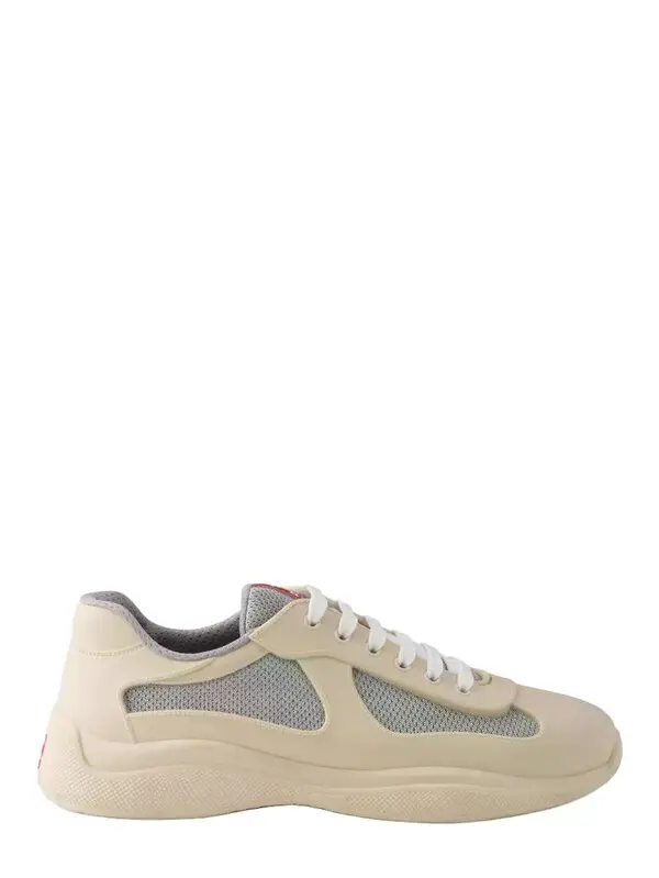 Prada America's Cup Soft Rubber And Bike Fabric Sneakers - Neutrals