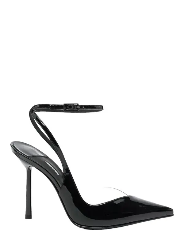 LE SILLA Ankle-strap Pointed-toe Pumps - Black