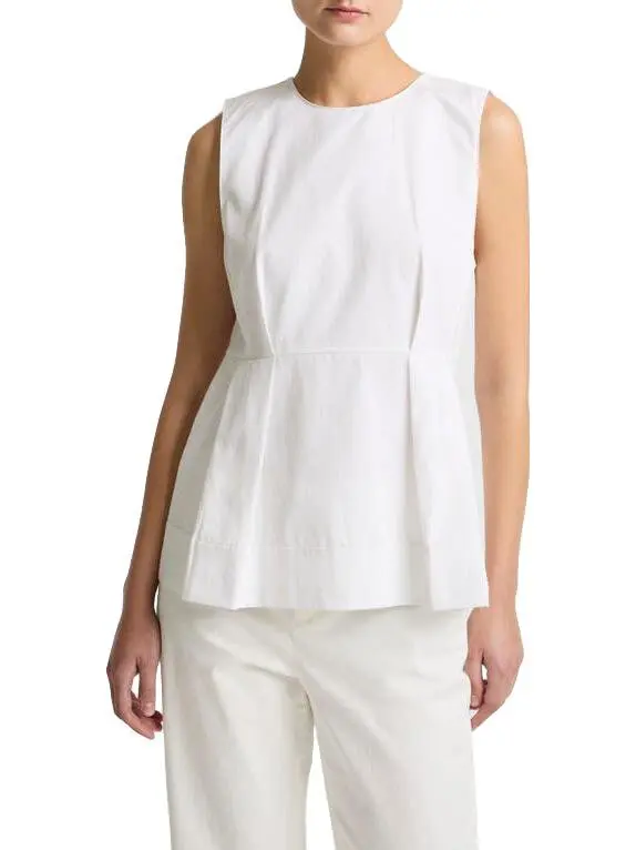 Vince Paneled Sleeveless Top - Optic White