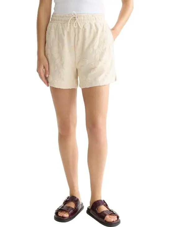 Scotch & Soda Jacquard Towelling Shorts - Fog